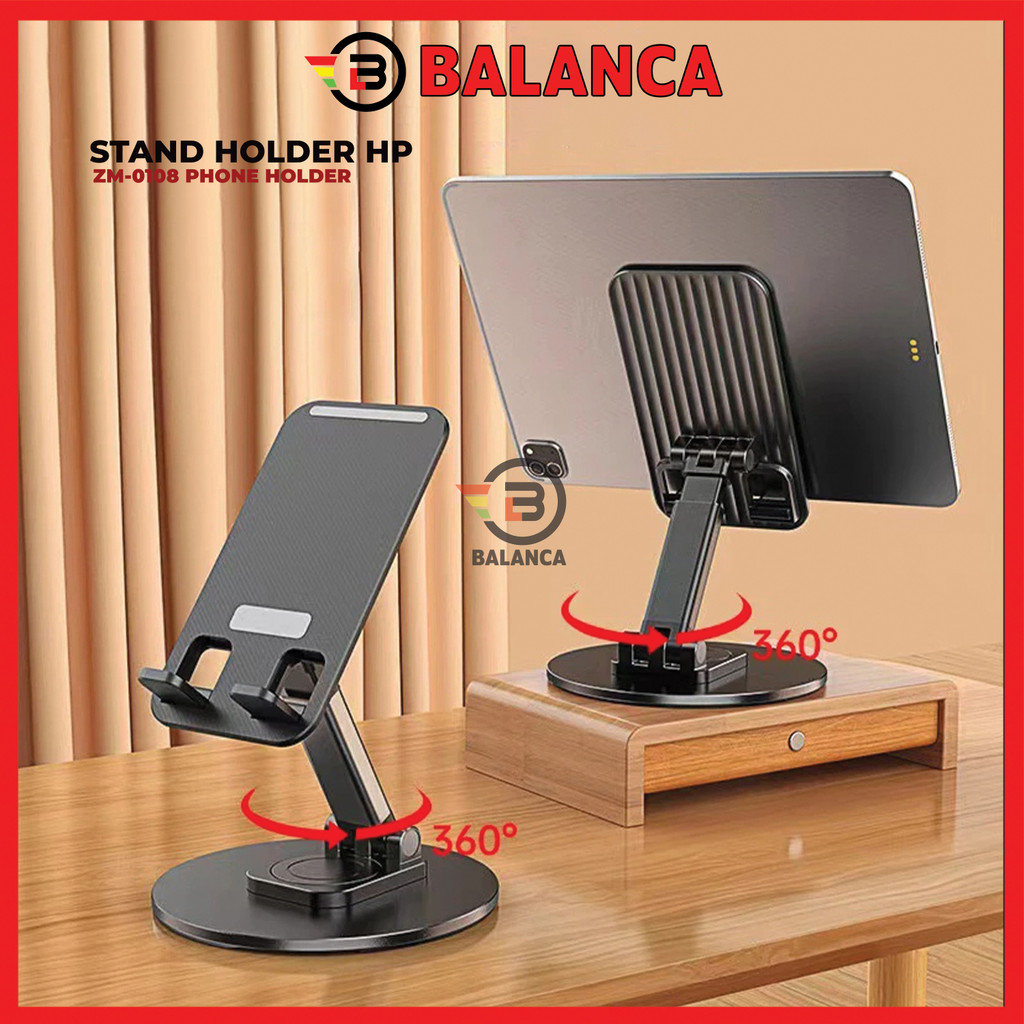Jual BALANCA ZM-0108 Stand Holder HP meja Tablet Putar 360 Phone Holder ...