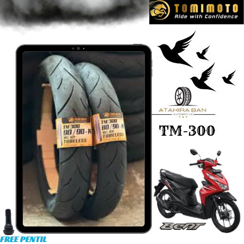 Jual BAN TOMIMOTO RING 14 80/90 90/90 TM-300 SATUAN/SEPASANG BAN ...