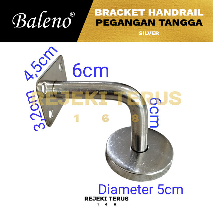 Jual Bracket Dinding Stainless Tiang Railing Tangga Minimalis Pegangan ...