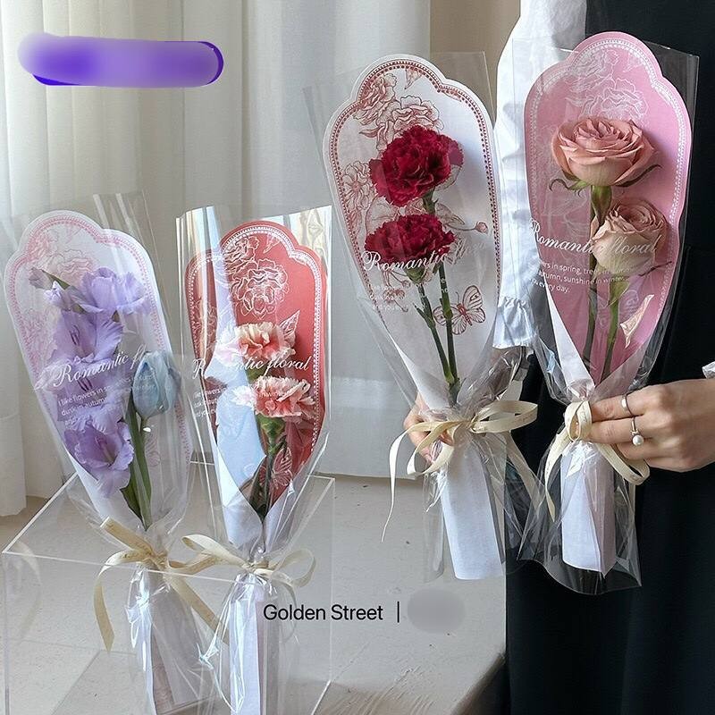 Jual 10Lembar Cellophane Single Rose/ Cellophane Bucket / Plastik Buket ...