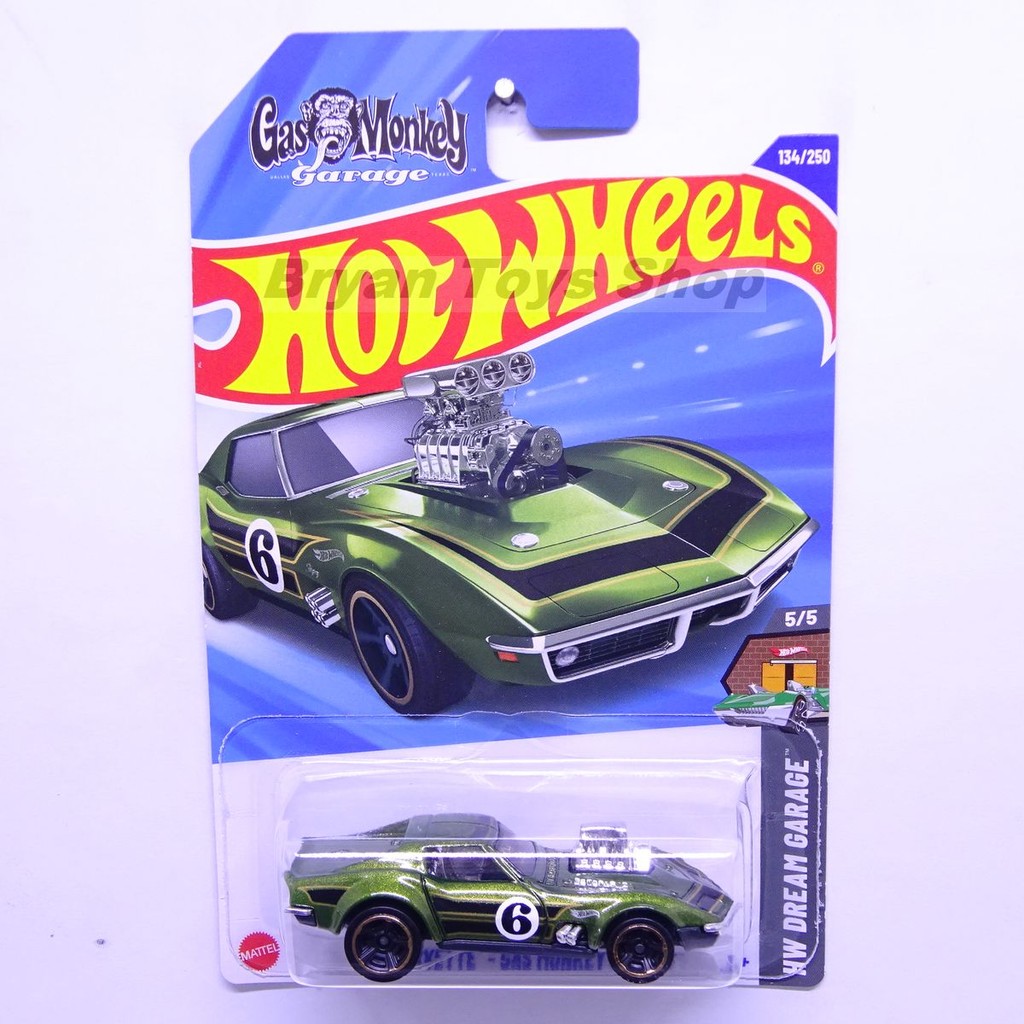 Jual Hot Wheels 68 Corvette Gas Monkey Garage Hijau | Shopee Indonesia