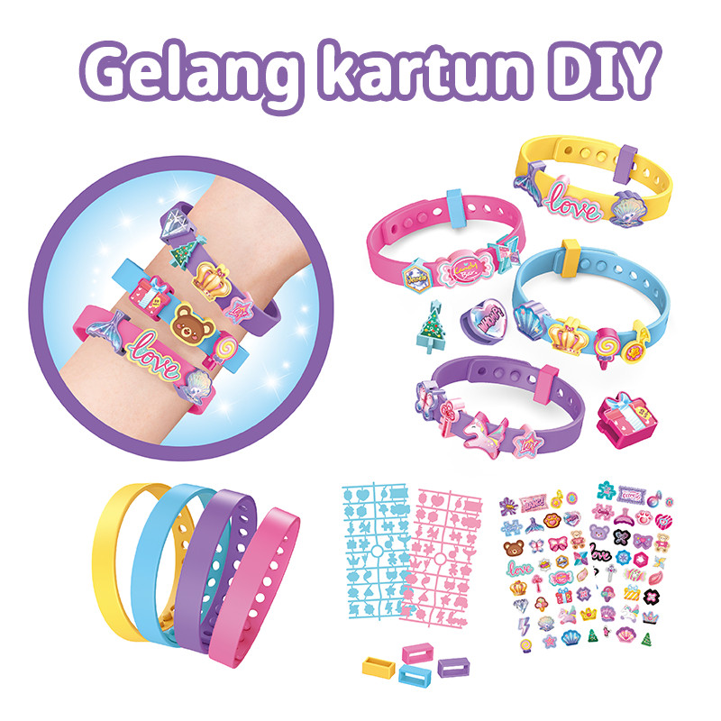Jual DIY Bracelet Making Kit Mainan Edukatif Anak Kreasi Aksesoris ...