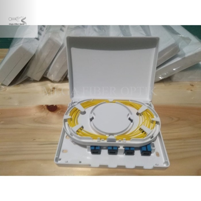 Jual Roset 4 Core/ODP 4 Core lengkap adapter dan pigtail | Alat Fiber ...