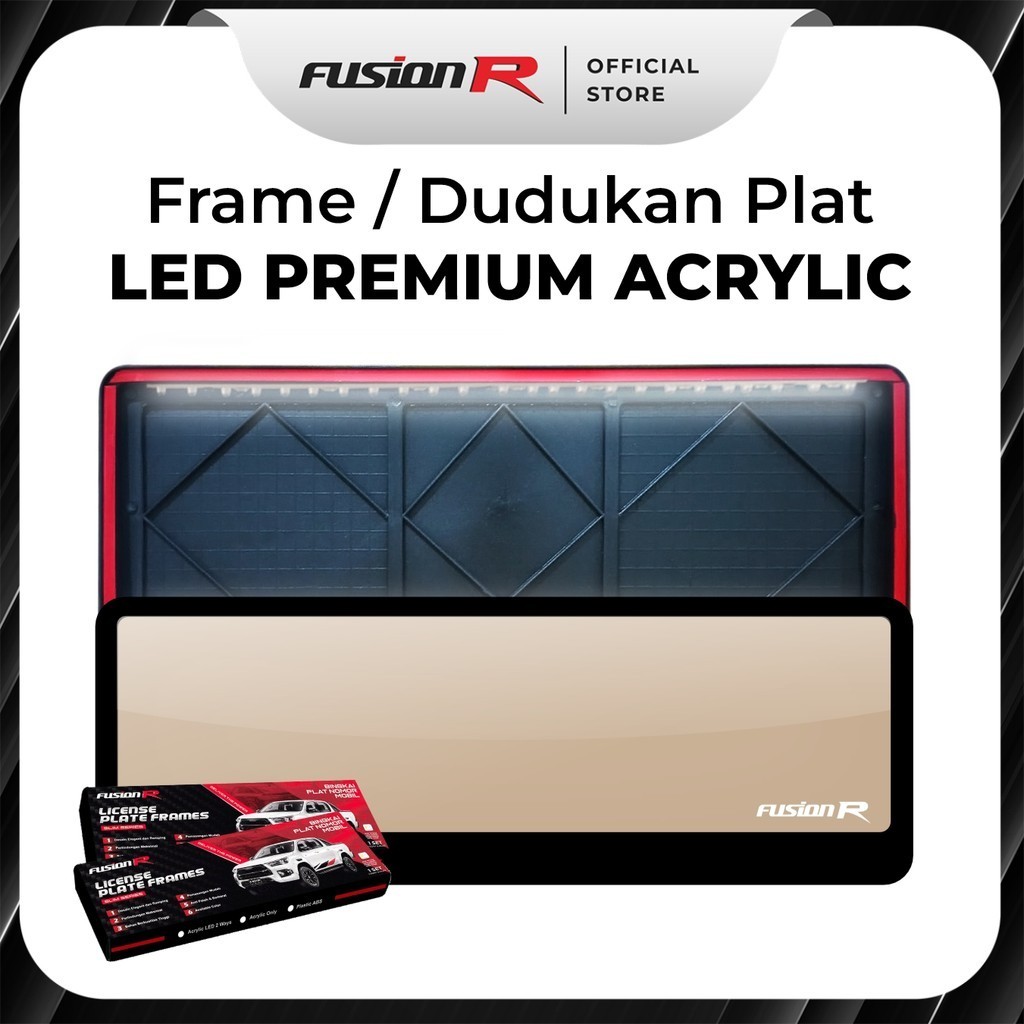 Jual Fusion R Frame Cover Dudukan Plat Nomor Mobil MIKA Lampu LED ...