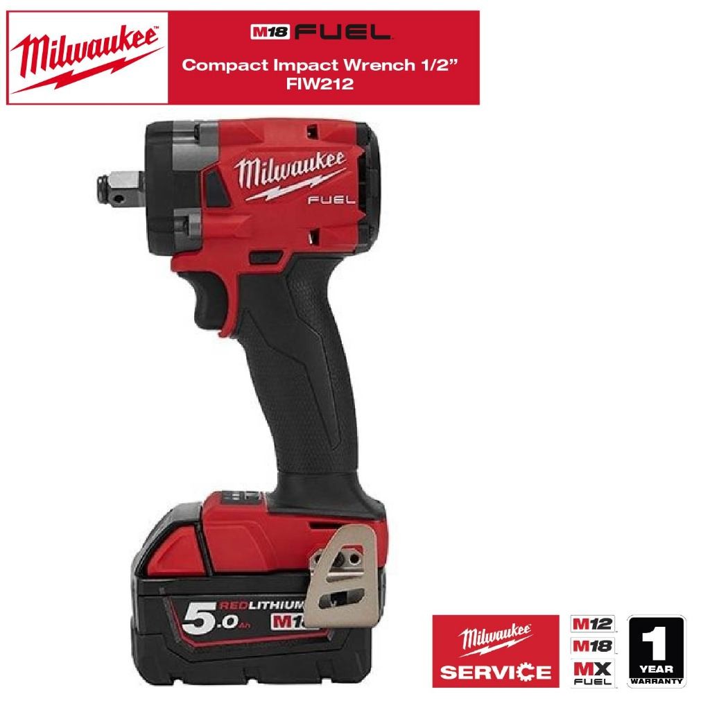 Jual Milwaukee M18 FIW212 Impact Wrench 1/2" - Mesin Impact 18 Volt ...