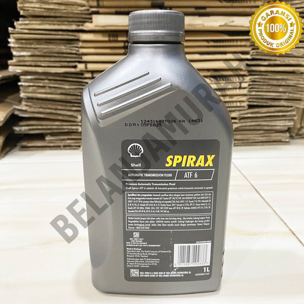 Jual RB Oli Matic Shell - Transmisi Matic Shell Spirax ATF 6 1L ...