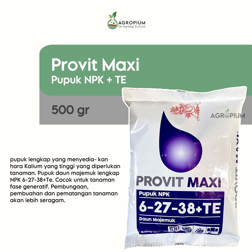 Jual Pupuk Meroke PROVIT MAXI 500 gram Kemasan Pabrik | Shopee Indonesia