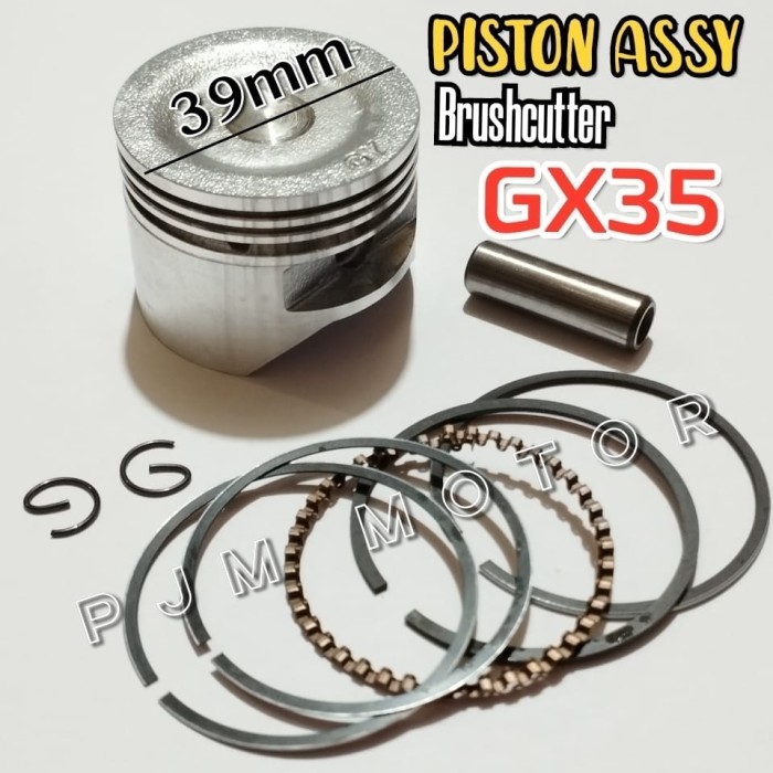 Jual Gx35 Piston komplit seher ring assy mesin potong rumput honda 4 tak | Shopee Indonesia