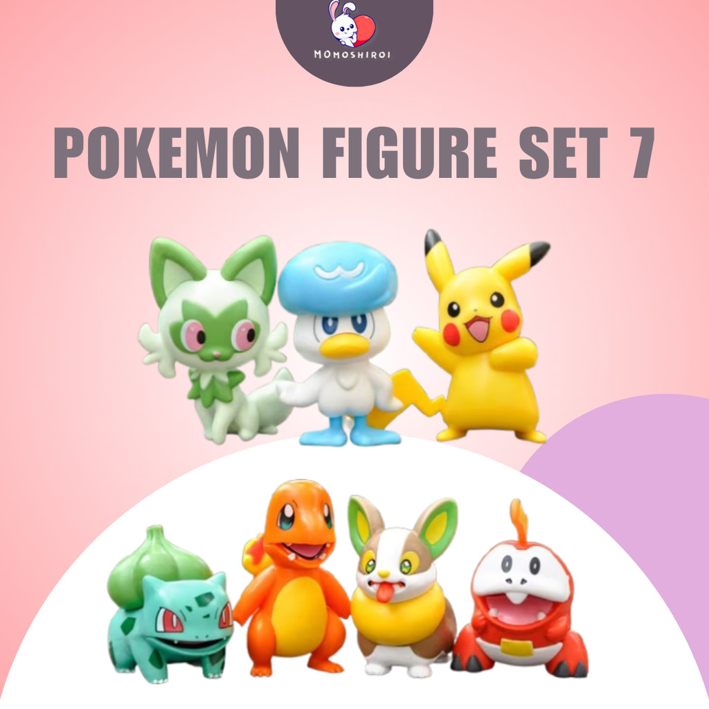 Jual Pokemon Figure Fuecoco Sprigatito Quaxley Yamber Charmander Mainan ...