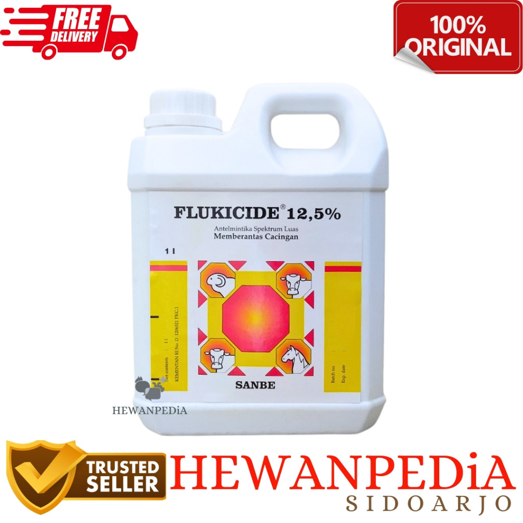 Jual FLUKICIDE ORAL 1 Liter L Hewanpedia - Flukicid Obat Cacing Minum ...
