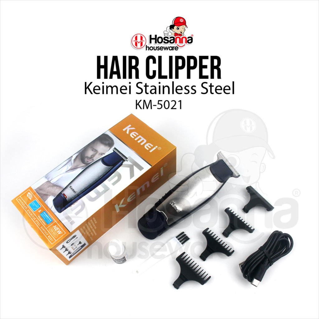 Jual KM 5021 Alat Cukur Rambut Kemei Elektrik / Hair Clipper USB | Shopee Indonesia