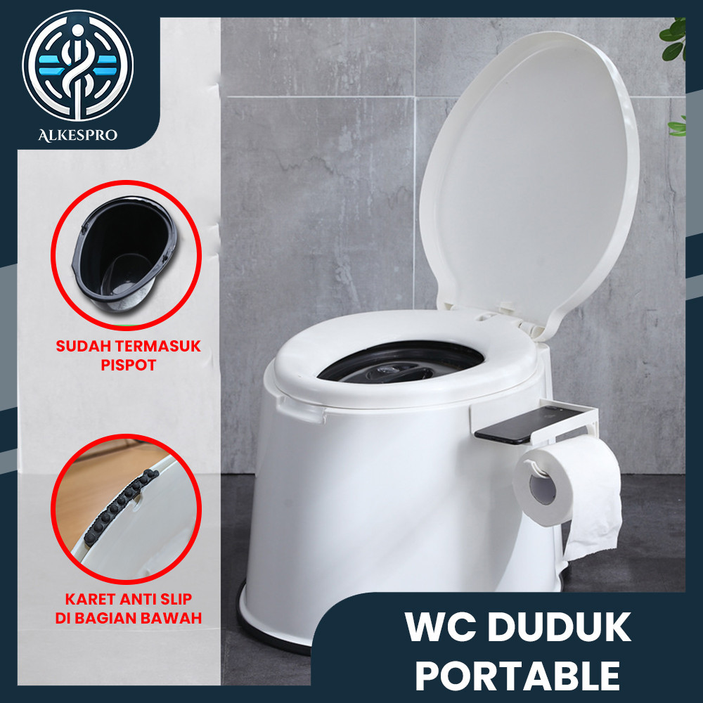 Jual Kursi Toilet Duduk + plus Anti Slip Portable Wc Pispot Untuk ...
