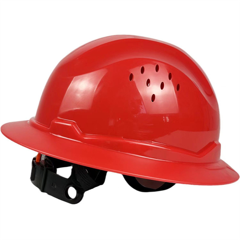 Jual Construction Safety Helmet Vented Full Brim Work Helmet Big ...