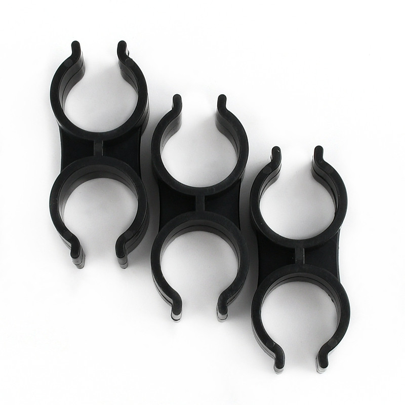 Jual 25mm I.D PVC Pipe Double Plastic Clamp Connector H Type Clamp ...