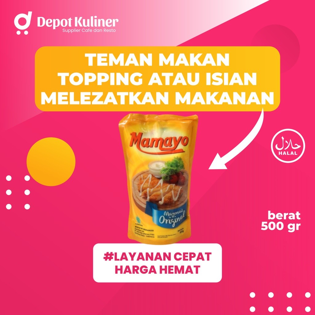 Jual Mayones Mamayo Saos Mayonnaise 500 gr - Depot Kuliner | Shopee ...
