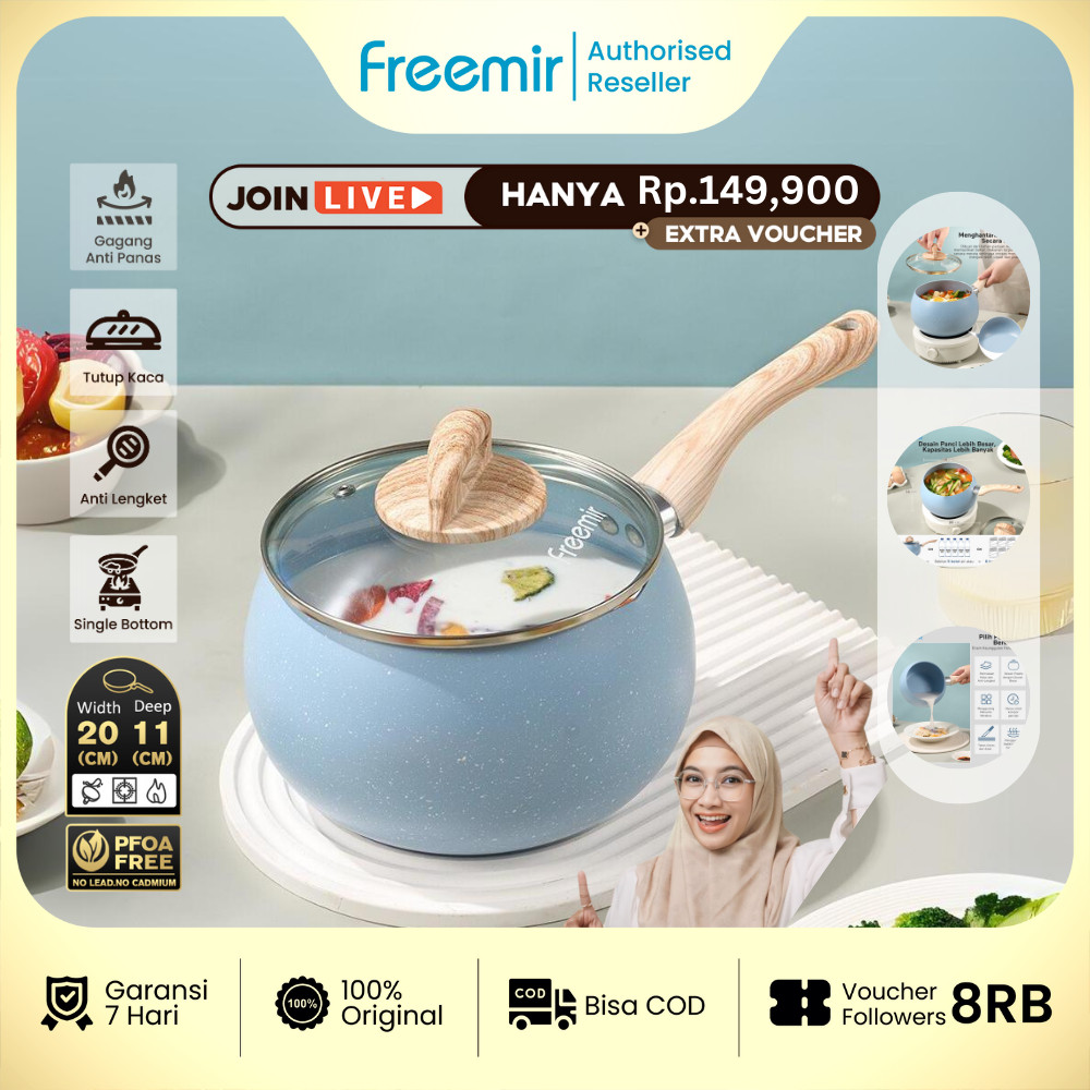 Jual AS34RG [EXCLUSIVE LAUNCH KAK LILA] freemir Panci Gemoy 16/20 Cm ...