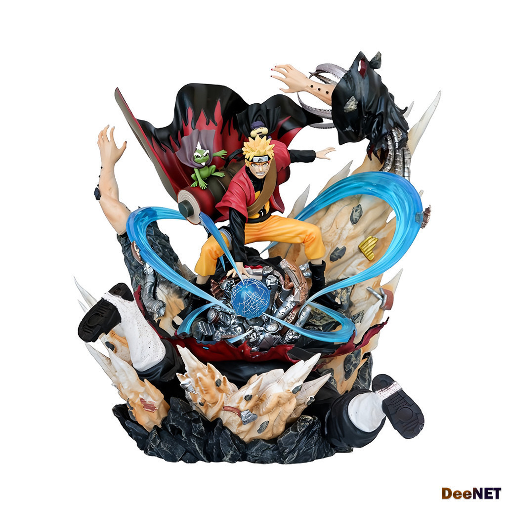 Jual Naruto Uzumaki Sage Fight Naruto Shippuden 28cm Action Figure PVC ...