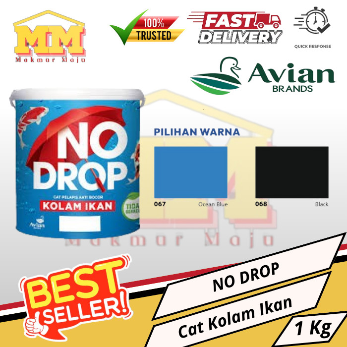 Jual Cat Kolam Ikan No Drop 1 KG | Shopee Indonesia