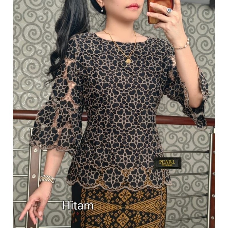 Jual RN Atasan brukat katun pearl premium terbaru/KEBAYA BLUS BROKAT ...