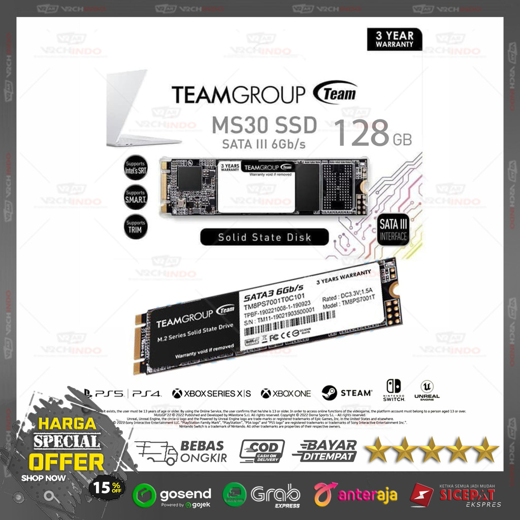 Jual SSD NVMe M.2 Team Group 128GB Team MS30 2280 - SSD NVME M2 128 GB ...
