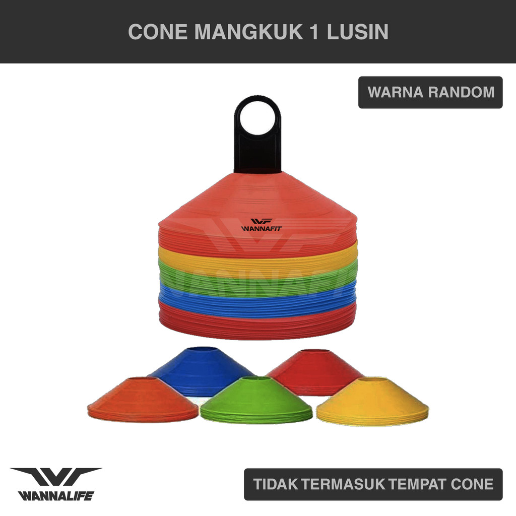 Jual Cone Mangkuk 1 Lusin Wannaflife | Alat Olahraga Latihan Kun ...