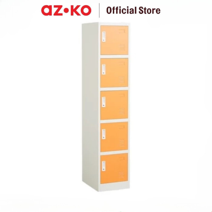 Jual Informa Loker Metal 5 Pintu - Putih/oranye loker besi | Shopee ...