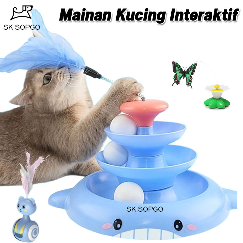 Jual Mainan Kucing Interaktif /Cat Toys Tower /Mainan Kucing ...