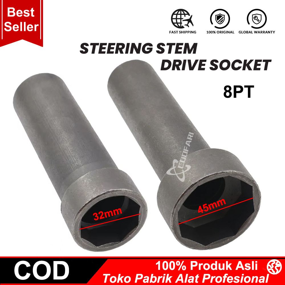 Jual KUNCI SOK 32MM 45MM 8PT DEEP PANJANG UNTUK KUNCI KOMSTIR HONDA | Shopee Indonesia
