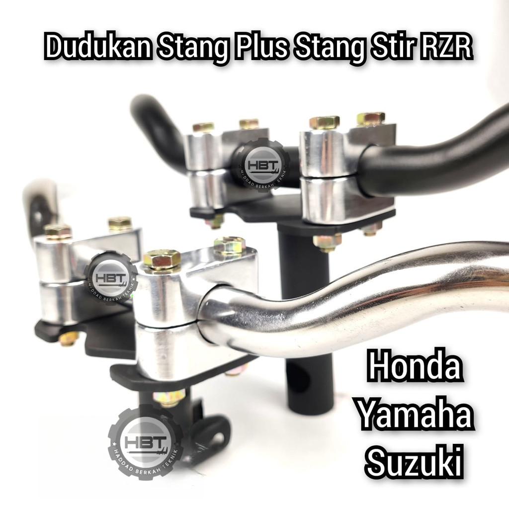 Jual Paket Stang Rzr Plus Dudukan Stang Racing Road Race Universal ...