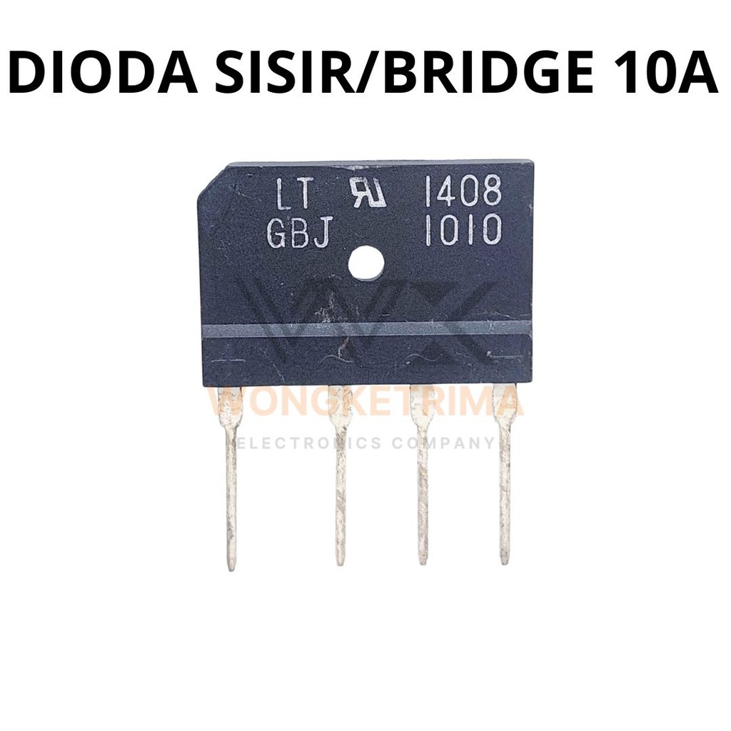 Jual Dioda Bridge 10a Diode Sisir 10 Amper Penyearah Tegangan Ac To Dc ...