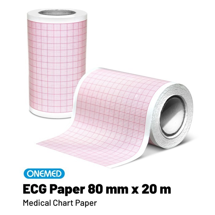 Jual ONEMED ECG Paper Kertas EKG Roll 80 mm x 20 m - kertas EKG mindray ...
