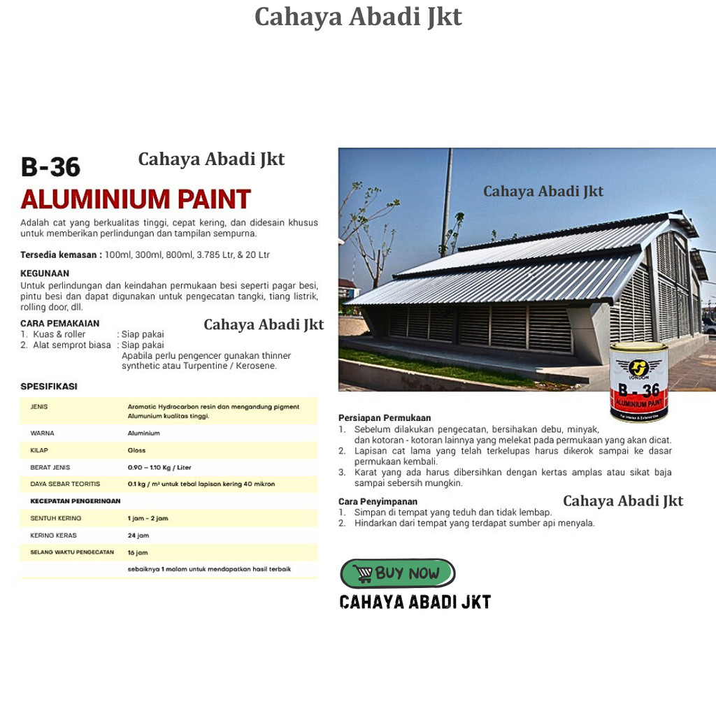 Jual CAT MINYAK ALUMUNIUM B-36 RJ LONDON 100ML KECIL | Shopee Indonesia