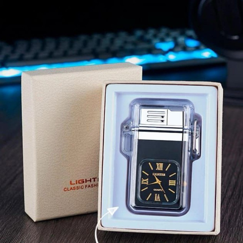 Jual Bisa Cod Korek Api Elektrik + Jam Cas Usb Waterproof 28 | Shopee ...