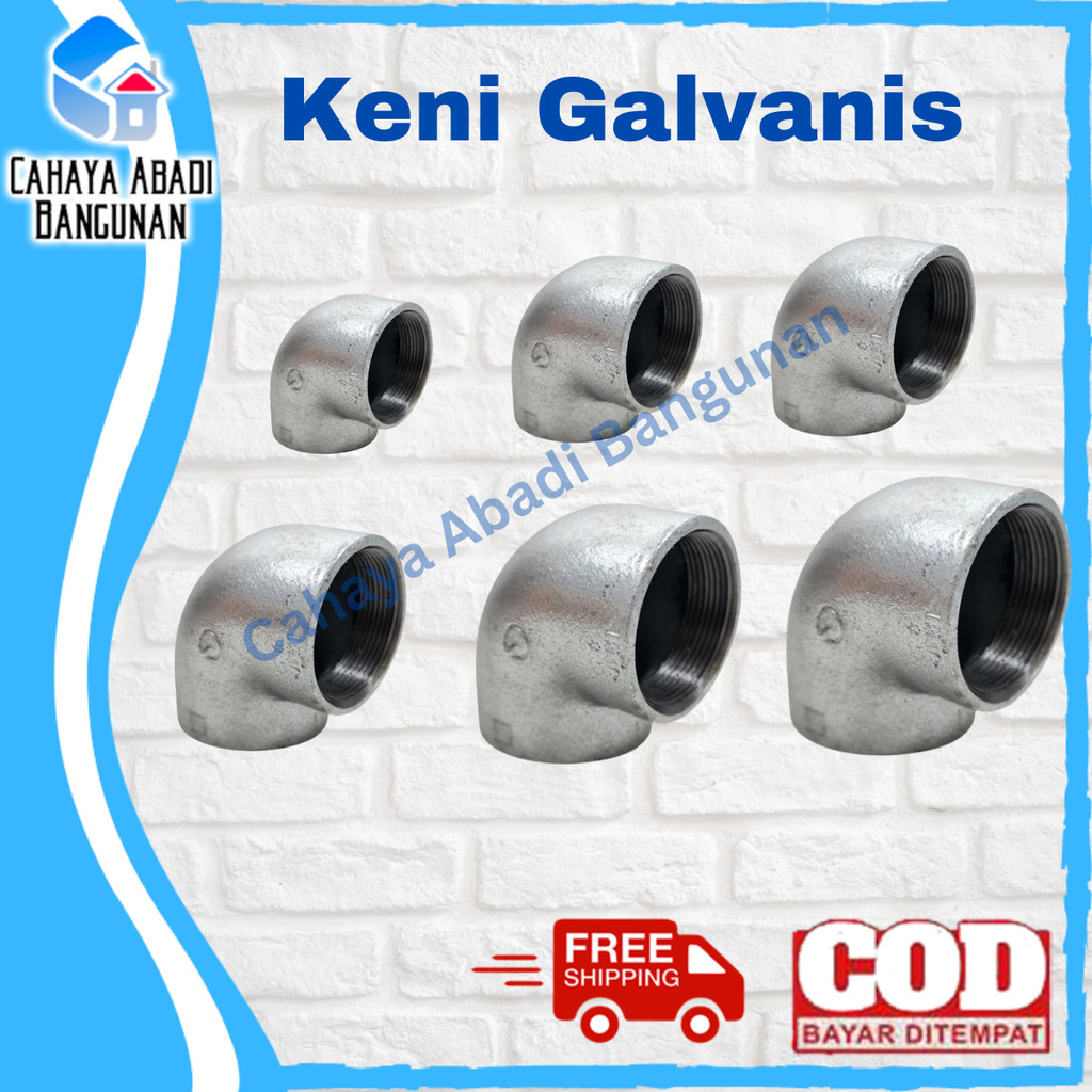 Jual Keni Pipa Sambungan Pipa Besi Galvanis Tebal Anti Karat – Fitting ...