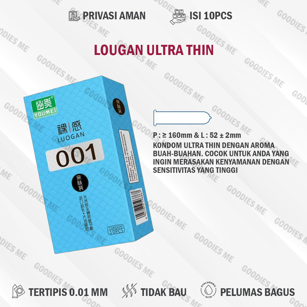 Jual Kondom Condom Sejenis Olo Ultra Thin Tertipis 001 Lougan Blue Isi 10 Pcs | Shopee Indonesia