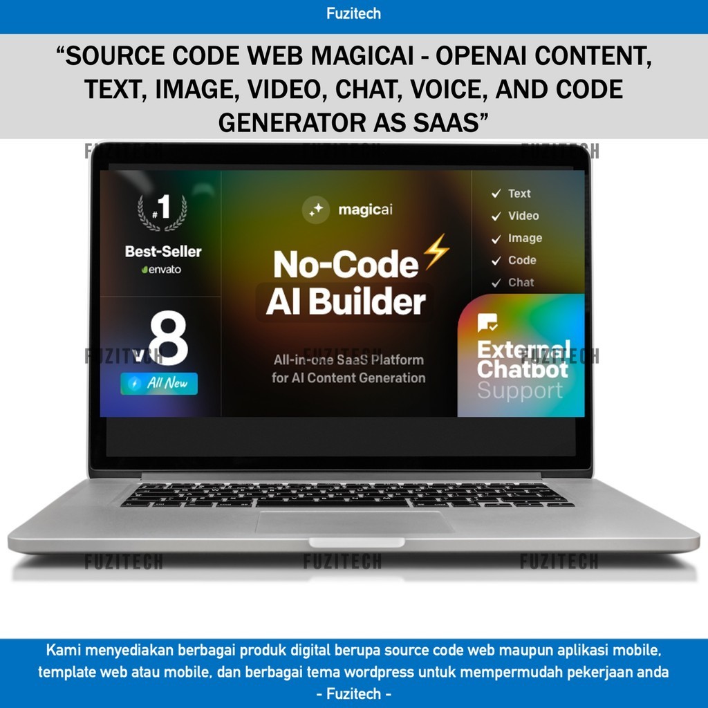 Jual SOURCE CODE APLIKASI WEB MAGICAI - OPENAI CONTENT, TEXT, IMAGE, VIDEO, CHAT, VOICE, AND ...