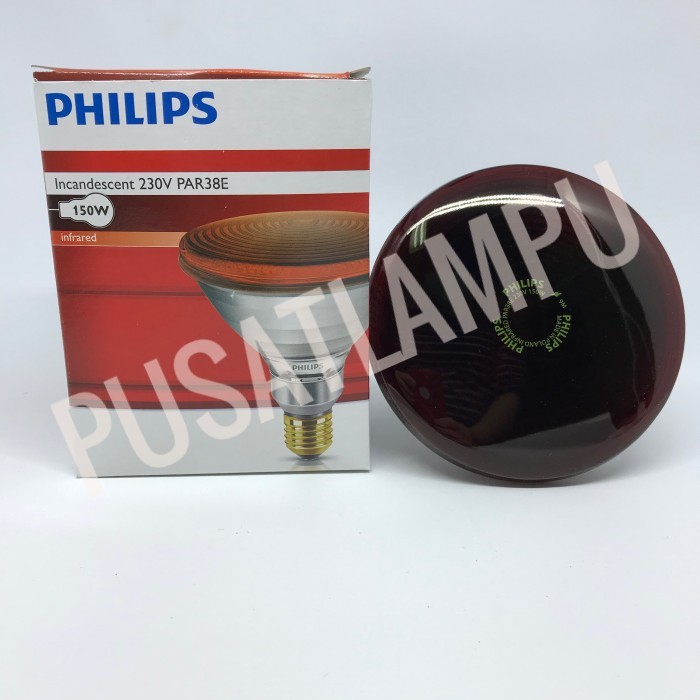 Jual Lampu Philips Incandescent 230V PAR38E 150W Infrared Infraphil ...