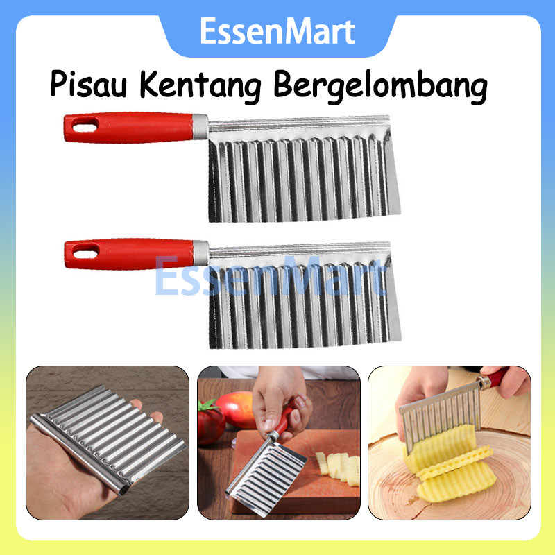 Jual Pisau Ulir Pemotong Kentang / Pisau Potong Model Gelombang ...