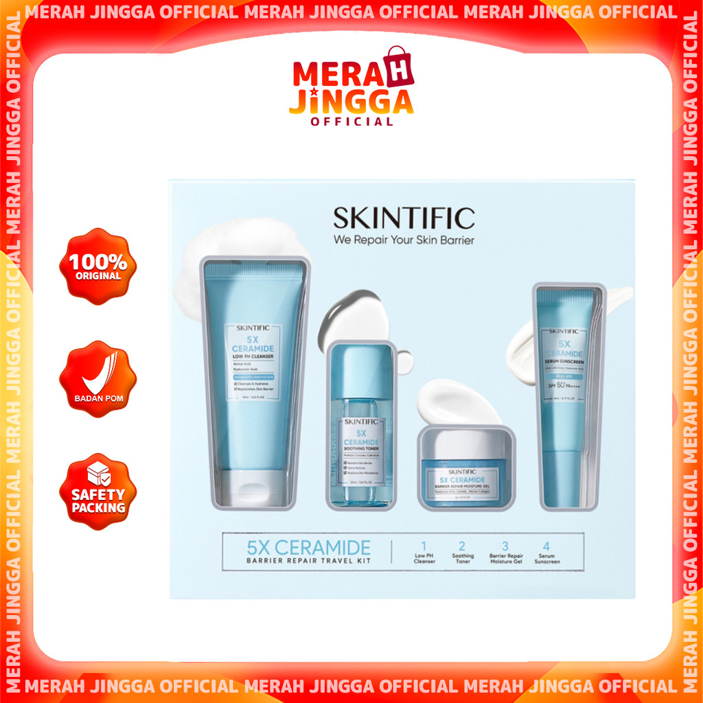 Jual Skintific 5X Ceramide Travel Kit & MSH Niacinamide Brightening ...