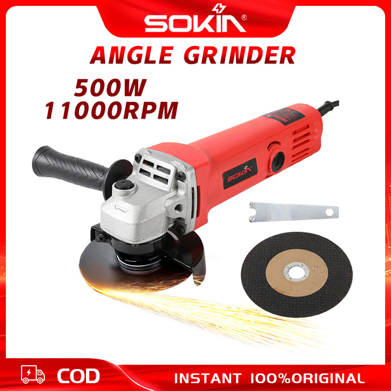 Jual SOKIN Tools Penggiling Sudut, Tanpa Sikat, Baterai Lithium ...