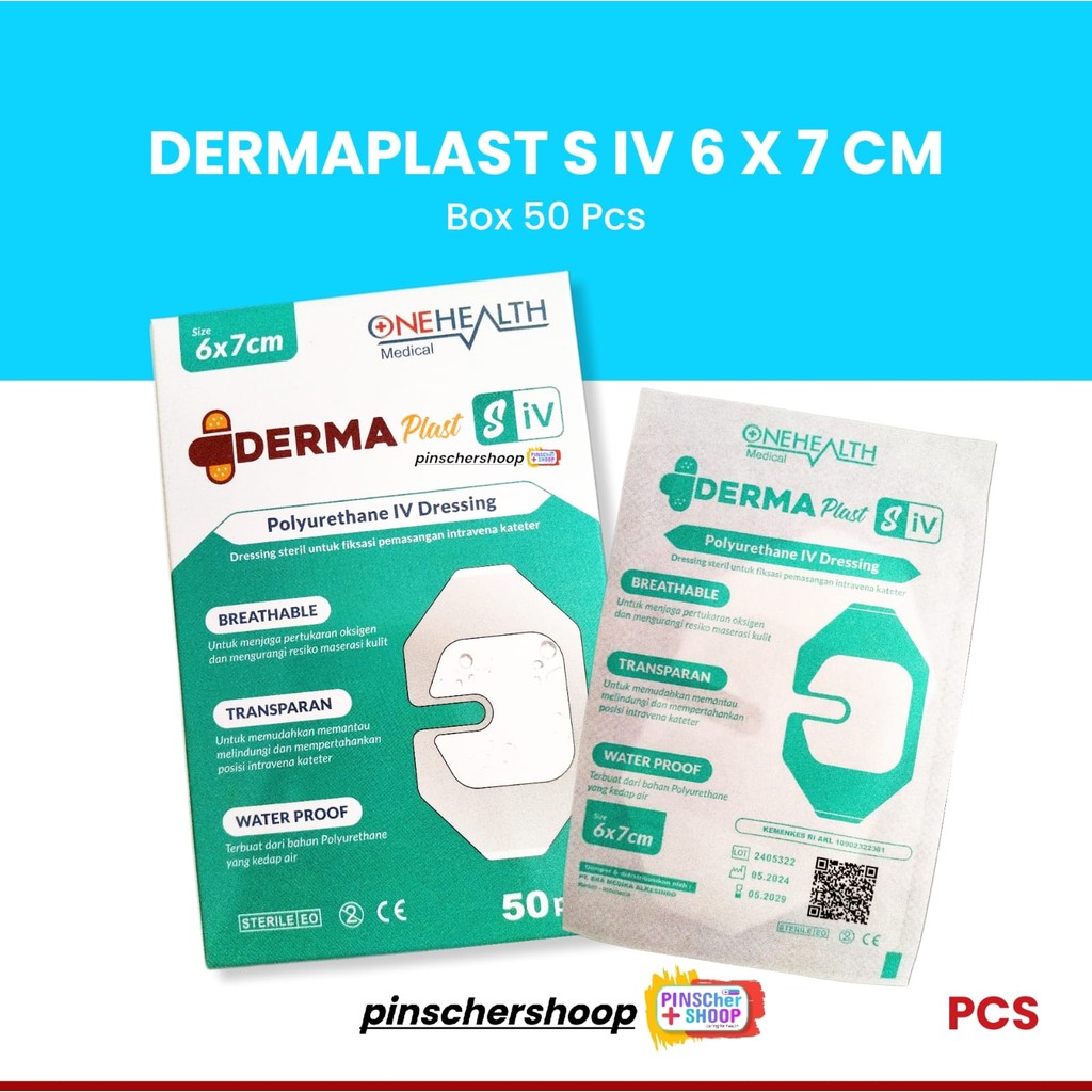 Jual DERMAPLAST S IV DRESSING PLESTER FIXASI INFUS / SATUAN P5 | Shopee ...