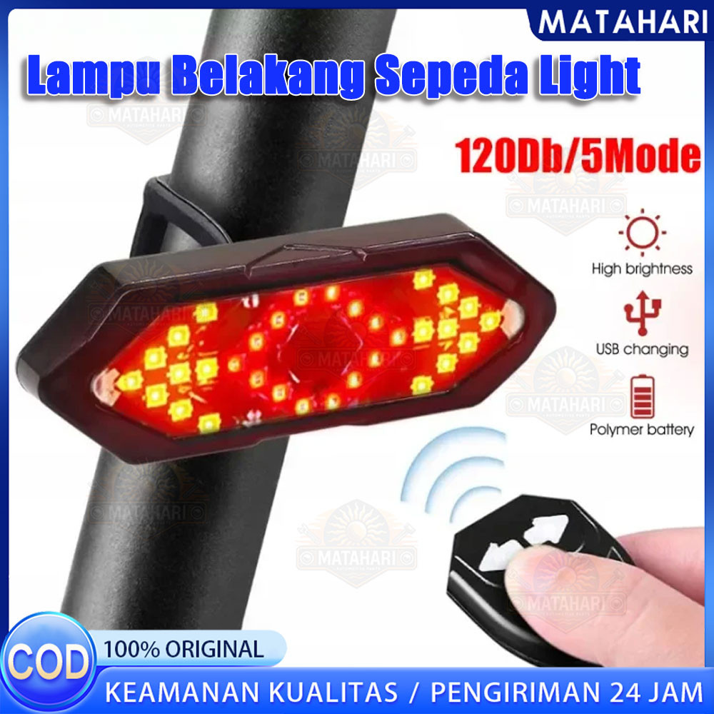 Jual Lampu Belakang Sepeda Smart Light Wireless Remote Control USB ...