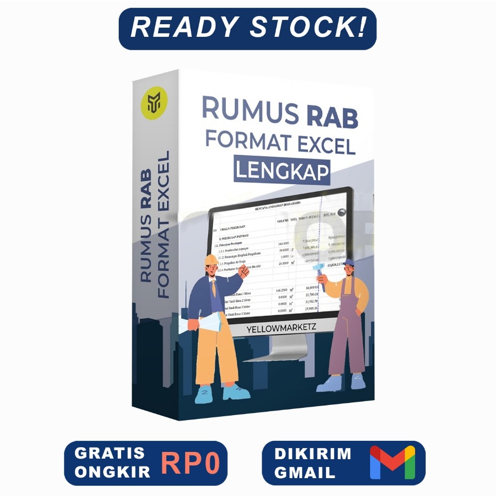 Jual ID213002 - Tools Rab Otomatis Excel - Aplikasi Perhitungan Rencana Anggaran Biaya ...