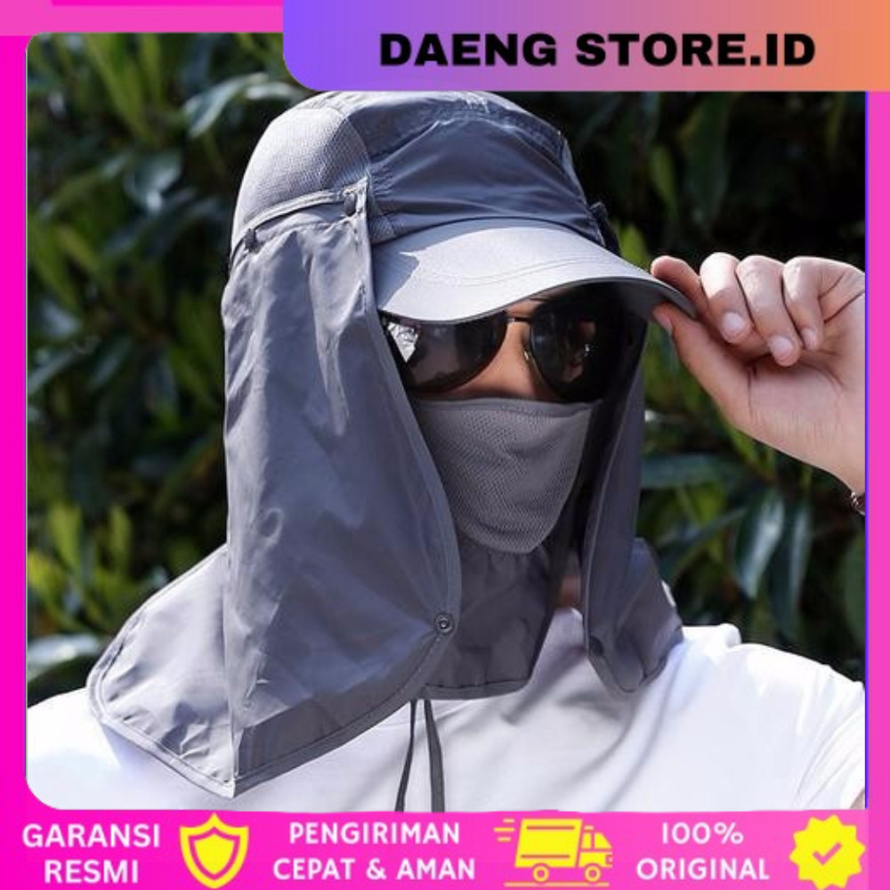 Jual Topi Memancing Tentara Jepang Anti UV Matahari Fishing Hat Topi ...