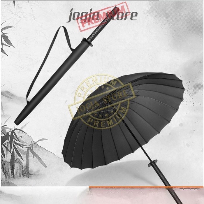 Jual Payung Besar 105cm Anti UV Model Japanese Style Payung Jepang Unik Payung Hitam Jumbo Golf ...