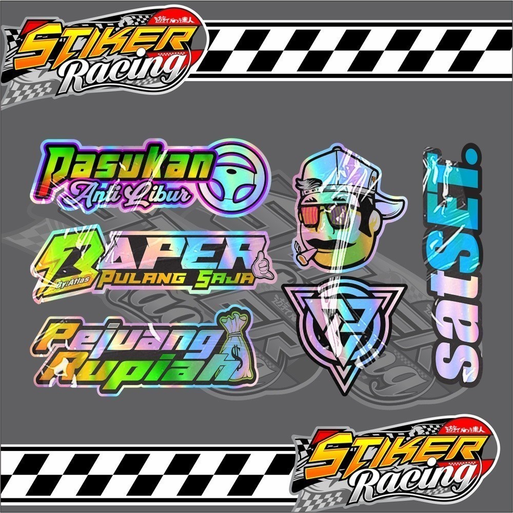 Jual Stiker Pack Anti Libur Dan Lain Lain Stiker Isi 6Pcs Stiker Keren ...