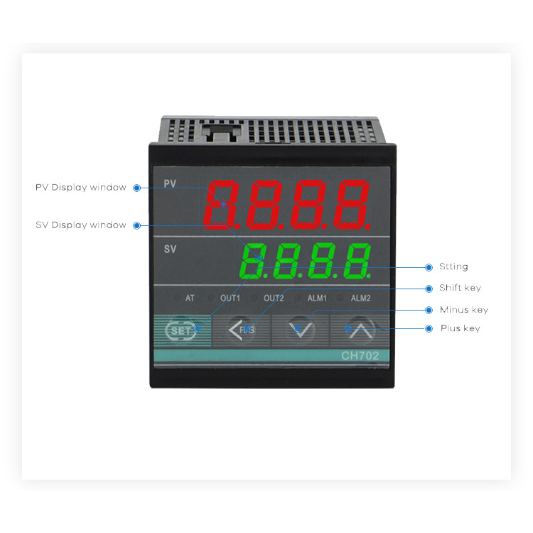 Jual CH702 72*72mm Multy Input K E J PT100 0-10V 4-20mA Voltage PID Output SSR Relay AC 220V ...