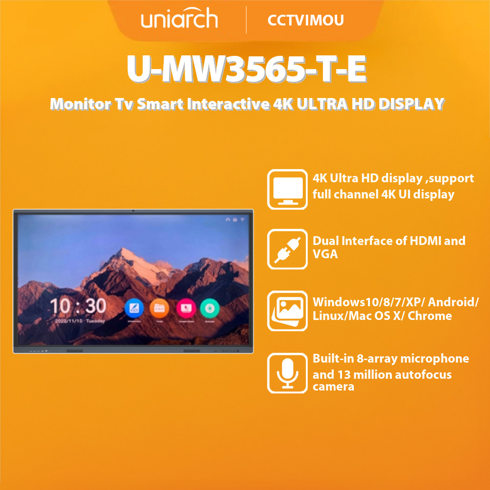 Jual UNIARCH U-MW3565-T-E MONITOR TV SMART INTERACTIVE 4K ULTRA HD ...