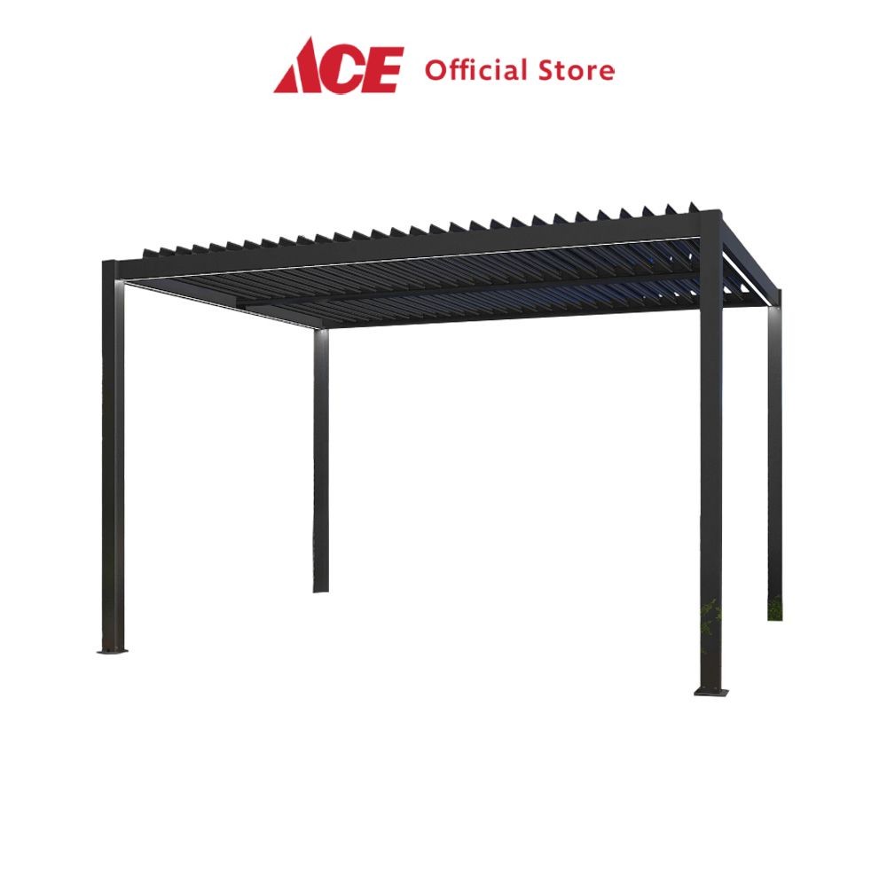 Jual Ace Soleil 3X4 mtr Pergola Atap Kanopi Aluminium - Abu-Abu Muda ...