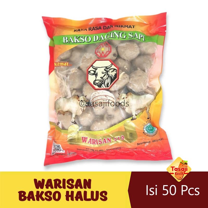 Jual WARISAN Bakso Halus 319 Isi 50 Butir 600gr Grosir untuk Food ...